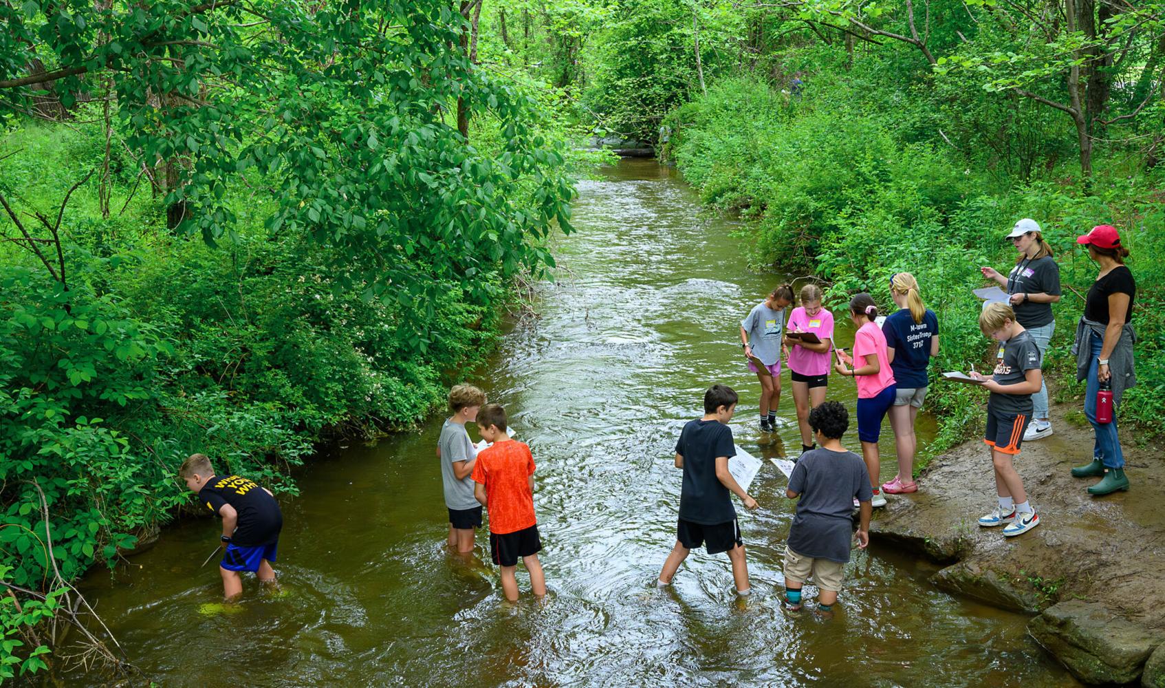 Something fishy: Students release the trout fingerlings they raised ...