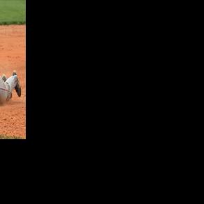 Baseball action between Gov. Thomas Johnson and Frederick Friday ...