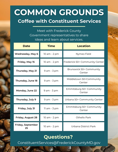 Common Grounds: Coffee with Constituent Services | Classes, workshops ...