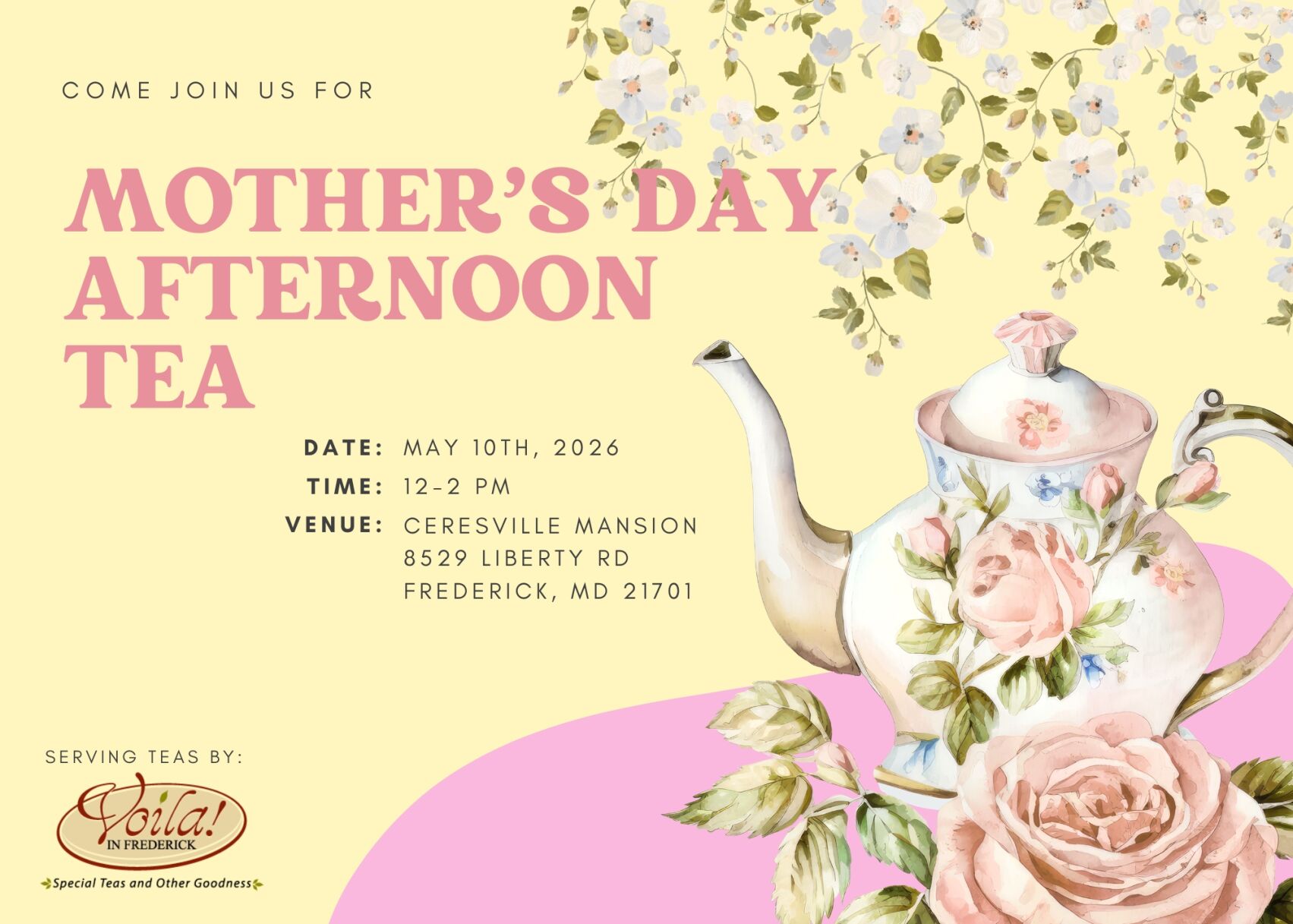 Mother's Day Afternoon Tea | Other | fredericknewspost.com
