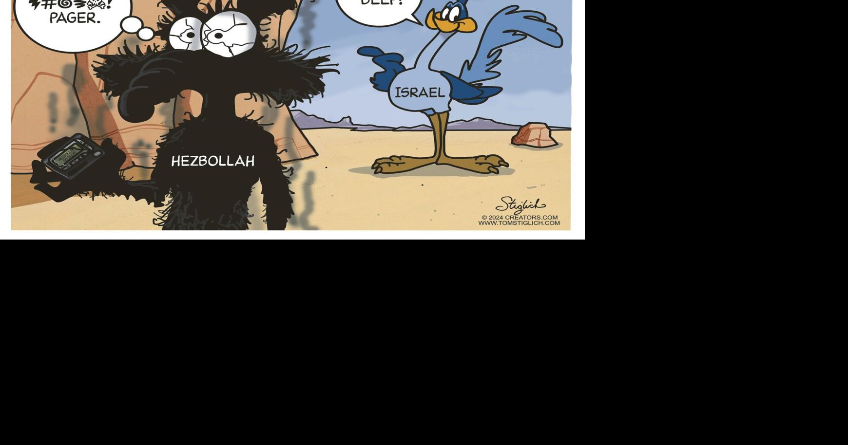 Cartoon about exploding pagers was in poor taste | Letters to the ...