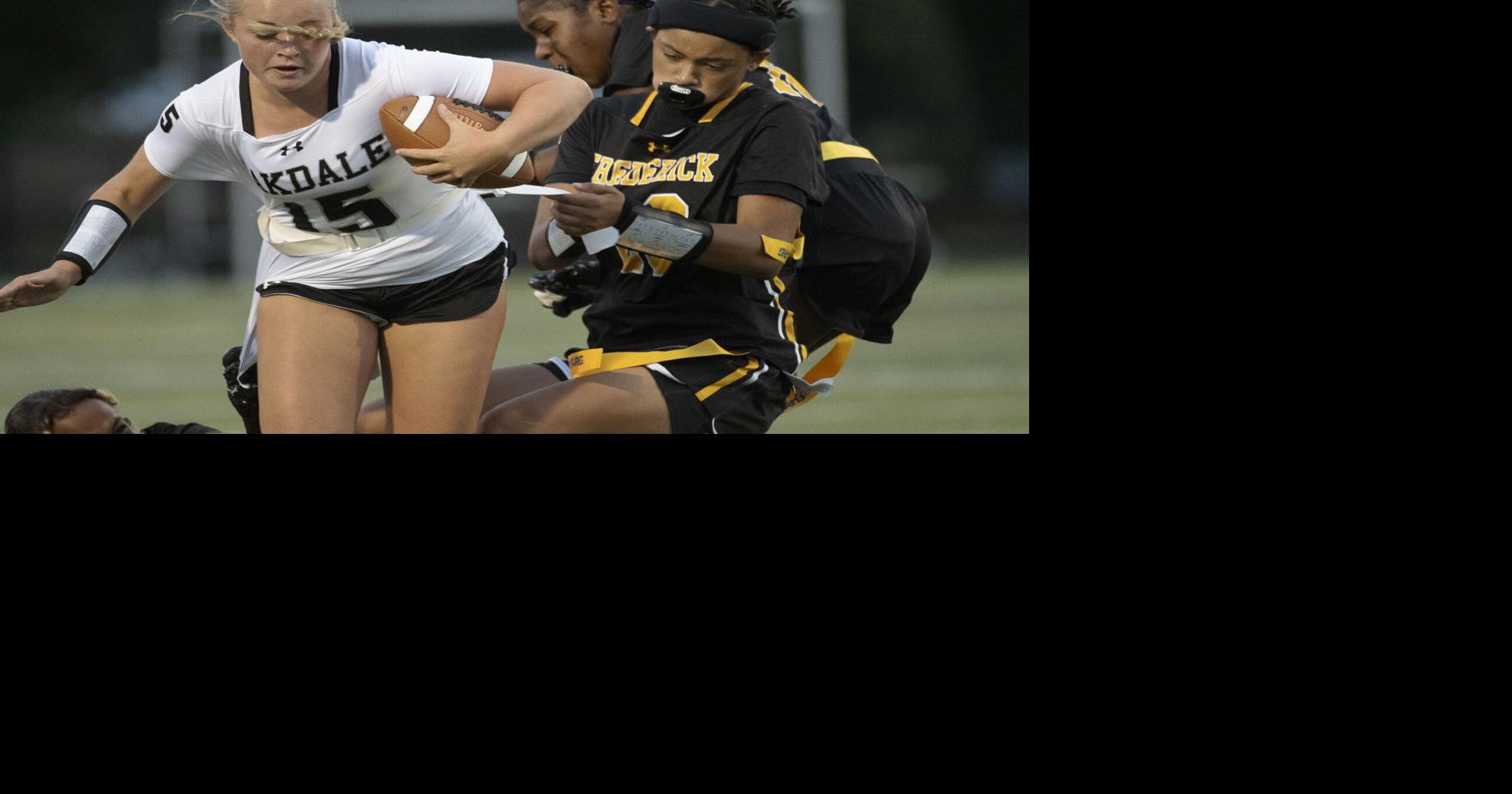 Historic day ends with wild play, odd score as Frederick flag football ...