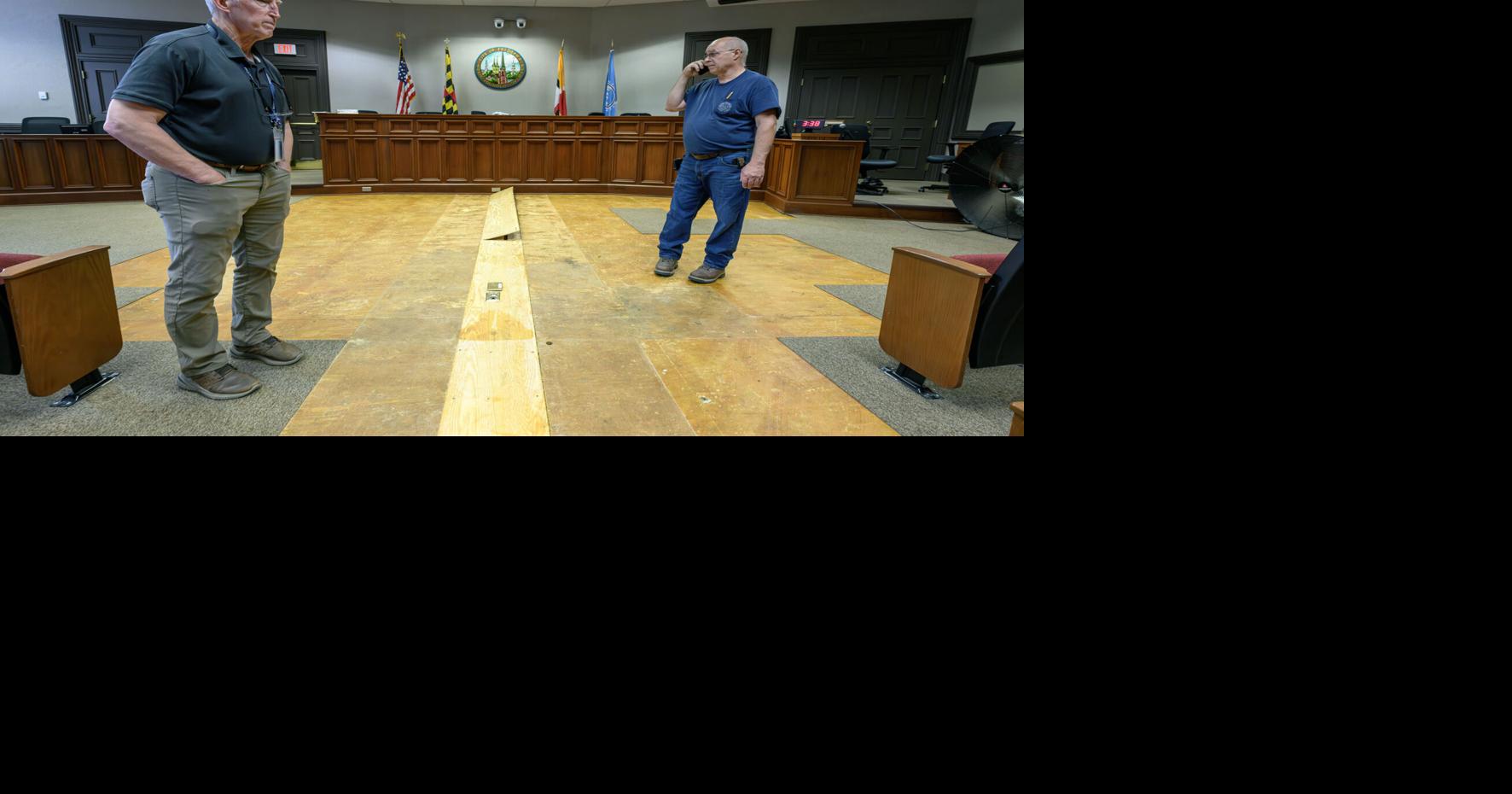 Flooding damages offices in Frederick City Hall | Municipal ...