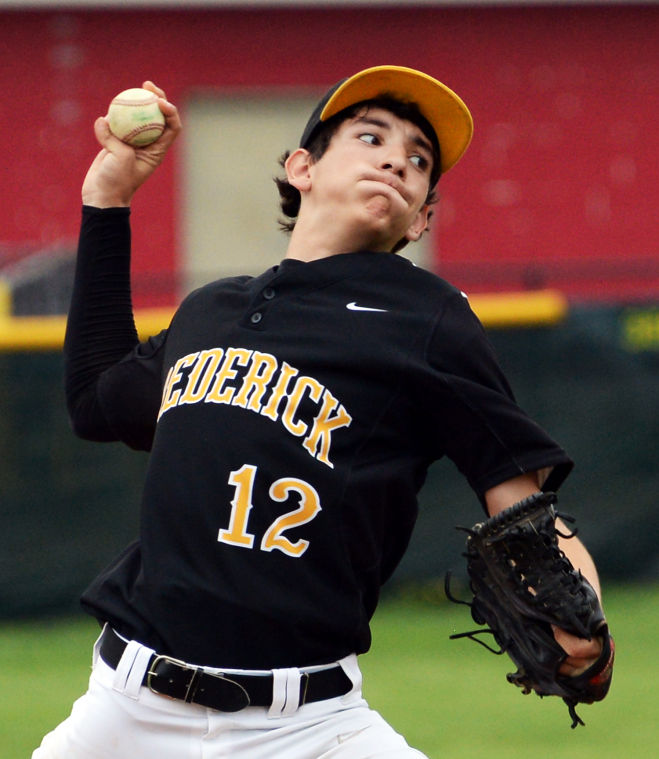 Baseball action between Gov. Thomas Johnson and Frederick Friday ...