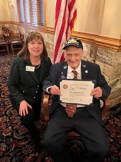 Rotary Club of Frederick honors WWII veteran Felton | Announcements ...