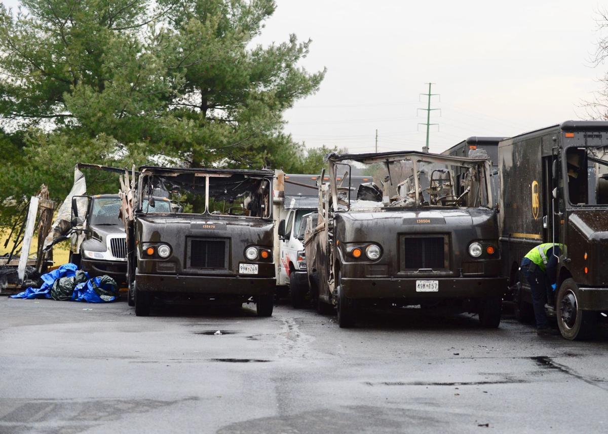 UPS trucks, packages damaged by fire at facility near Frederick ...