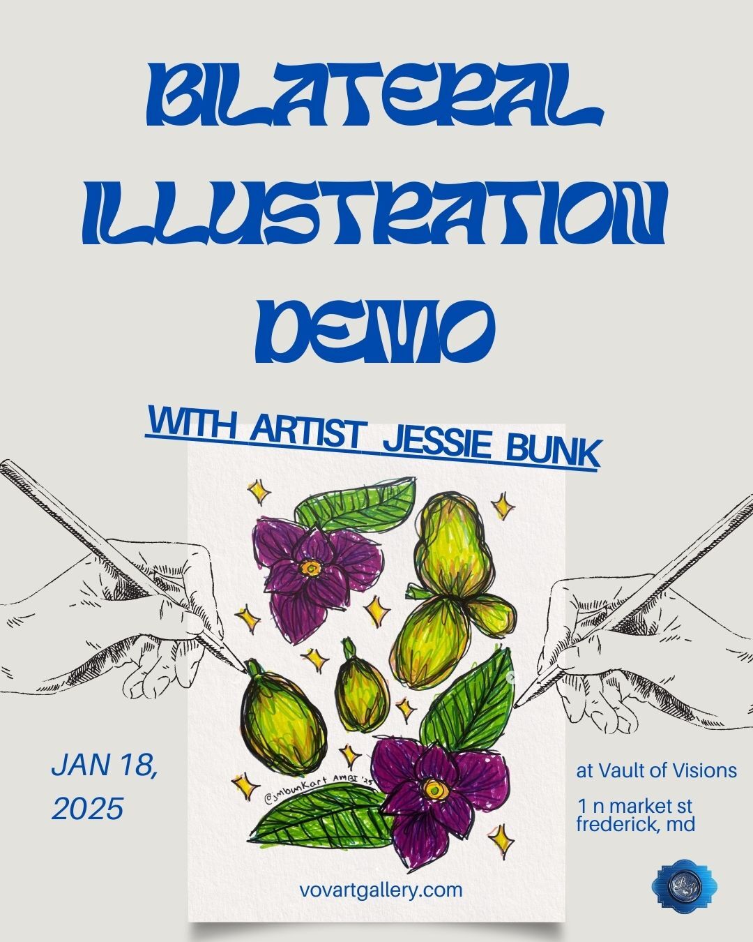 Ambidextrous Painting Demo with Jessie Bunk | Visual Arts ...