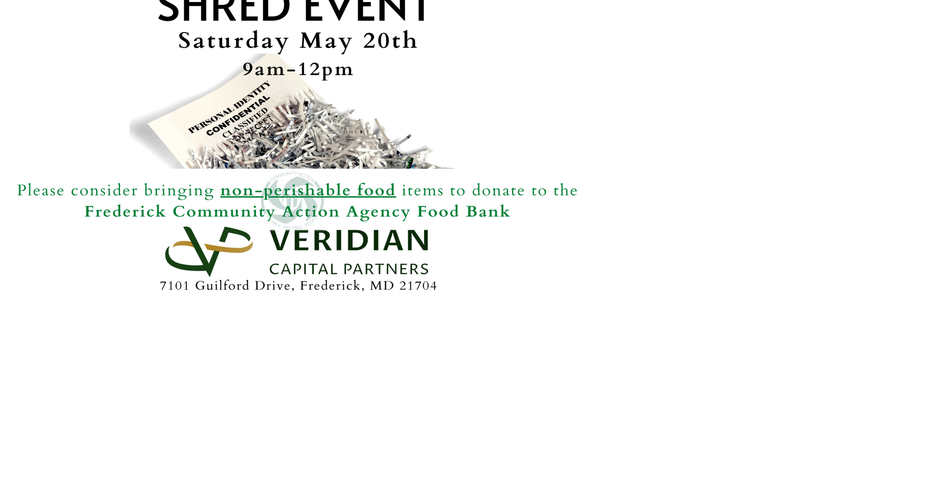 Complimentary Community Shred Event | Other | fredericknewspost.com