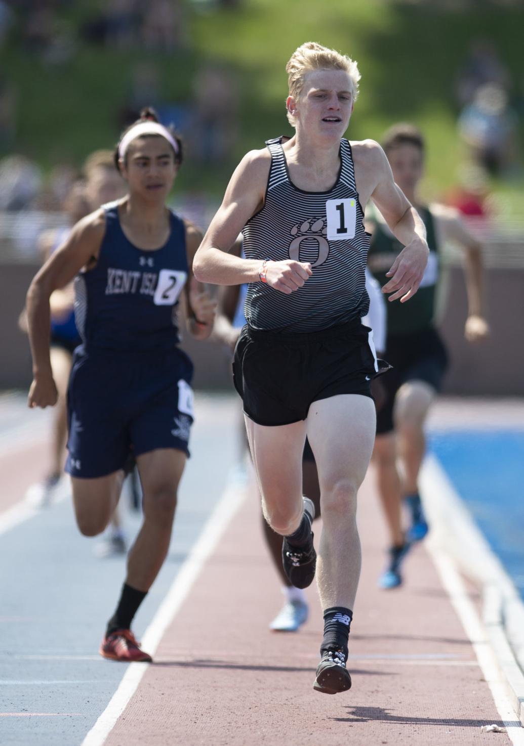 BYU-bound Oakdale senior Lund waiting at starting line for a final ...