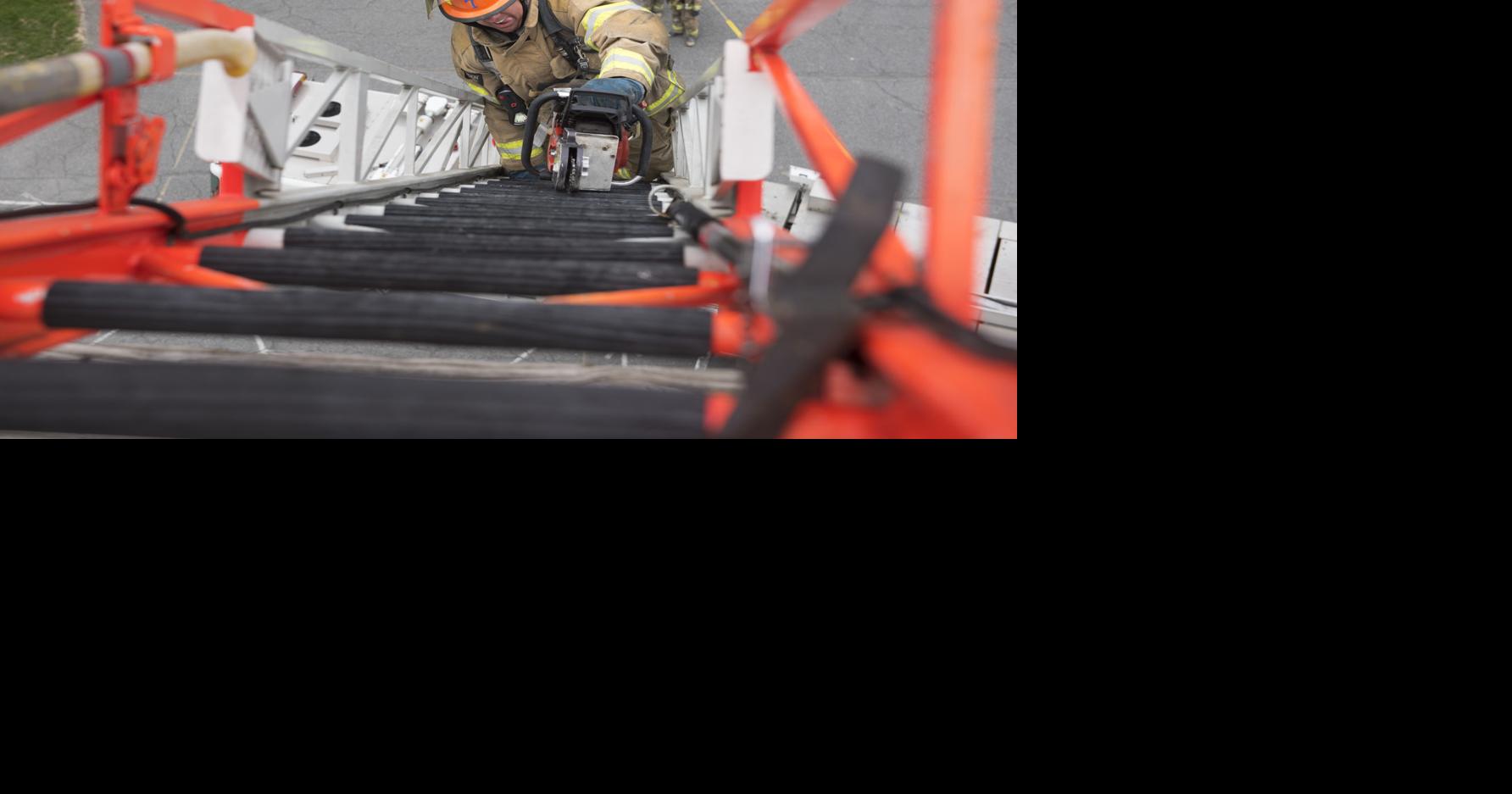 Answering the call: Recruits brave ladders in training exercise | Fire ...
