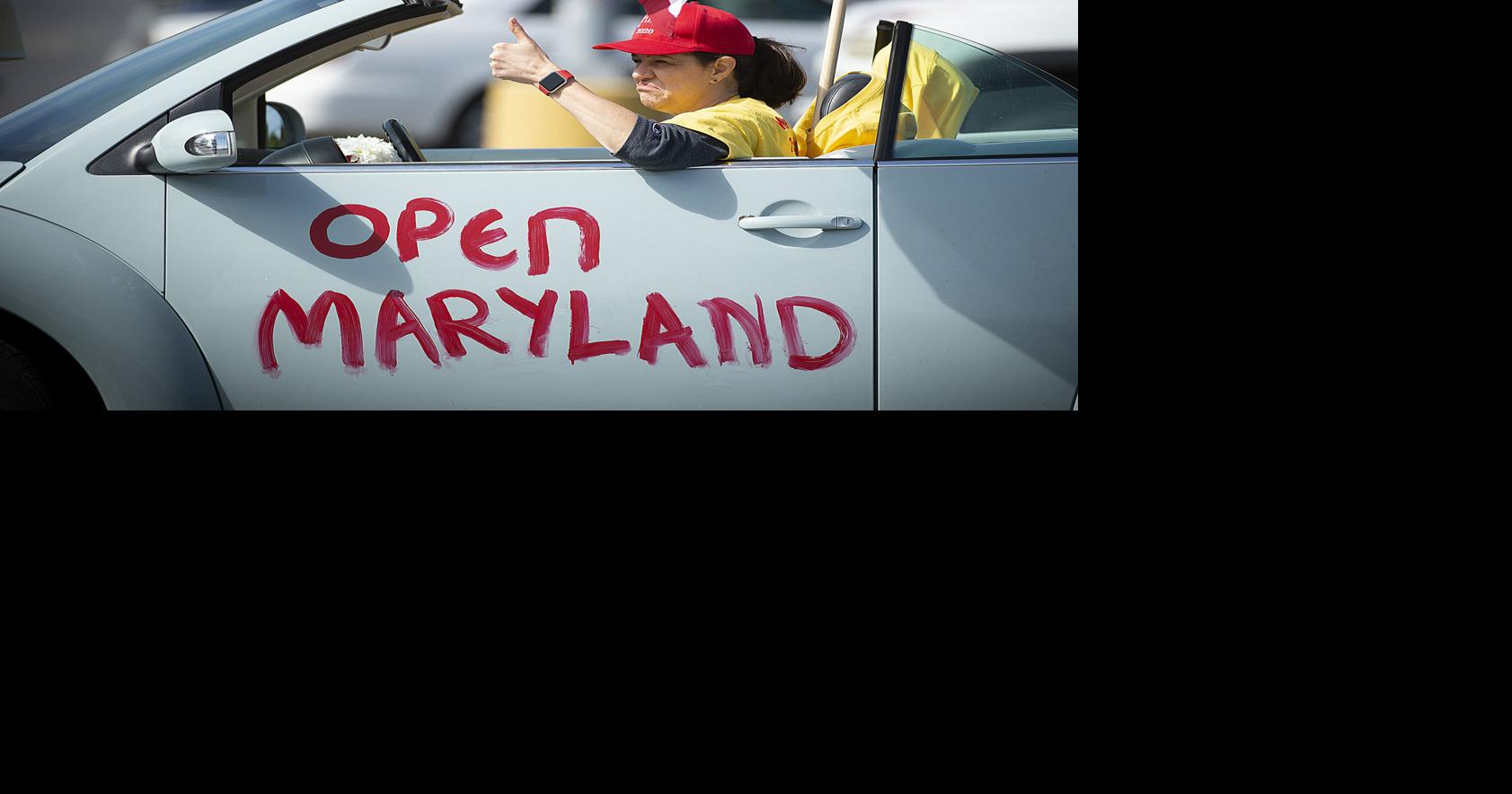 Cross-state Reopen Maryland Rally draws more than 200 cars to FSK Mall ...