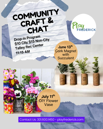 Community Craft & Chat: Cork Magnet with Succulent | Family Fun ...