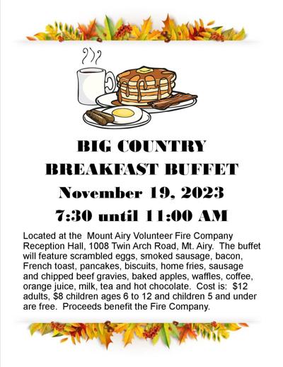 Big Country Breakfast Buffet | Family Fun | fredericknewspost.com