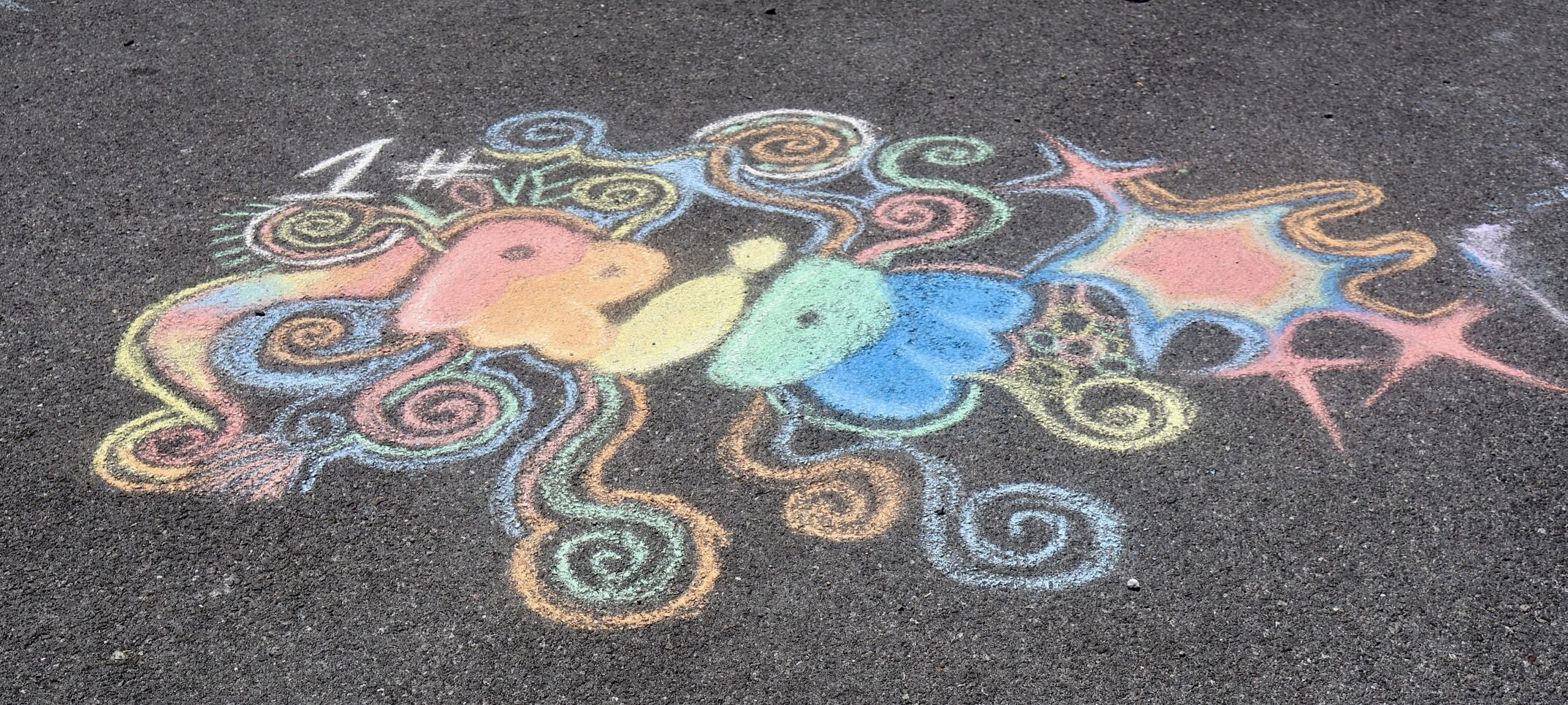 Chalk art an outlet for messages of Pride | Social issues ...