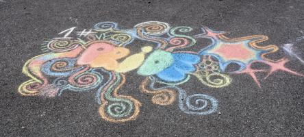 Chalk art an outlet for messages of Pride | Social issues ...