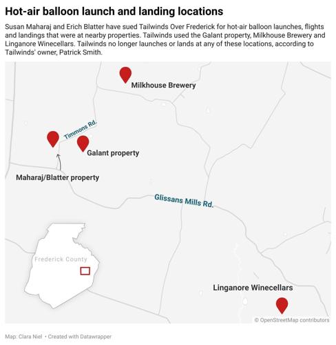 Hot-air balloon map | | fredericknewspost.com