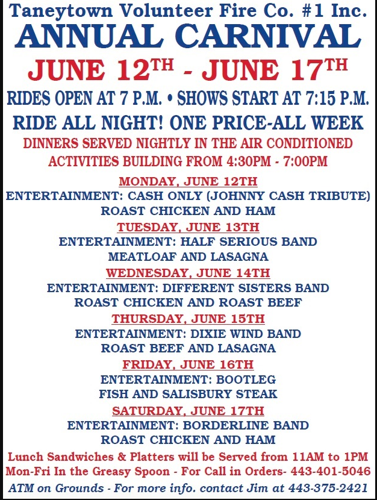 Taneytown VFC #1 Inc. Carnival | Community events & festivals ...