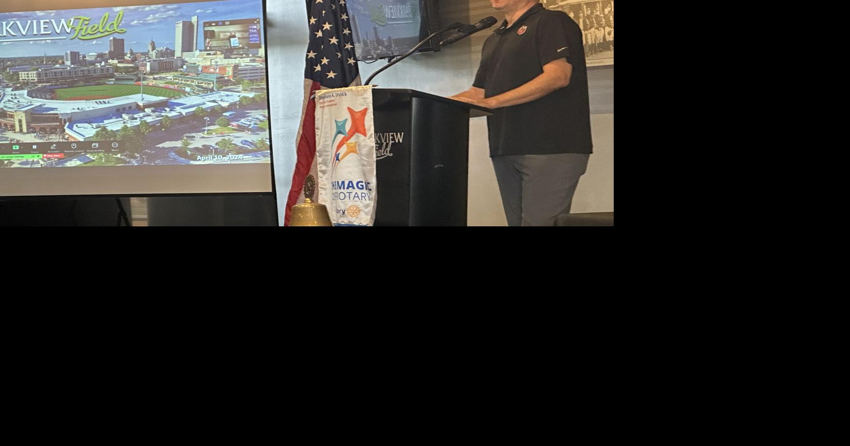 Sept. 25 - Mike Nutter, Fort Wayne TinCaps president, tells Rotary how ...