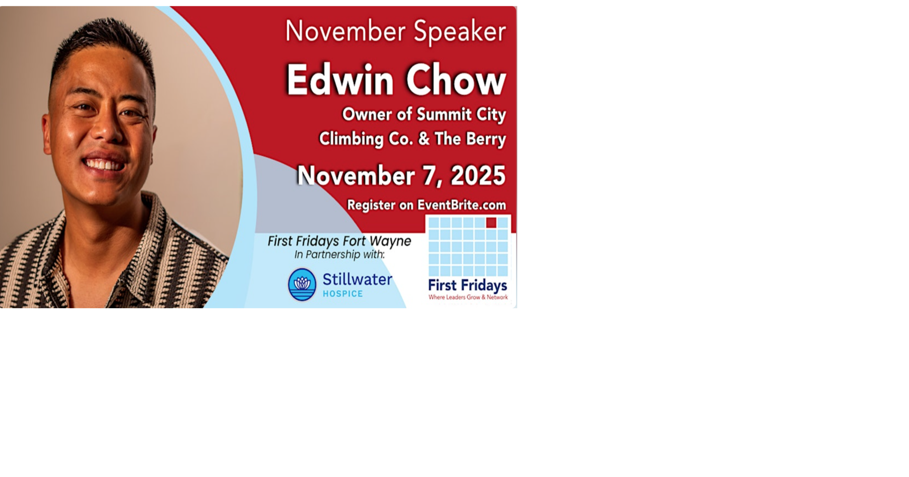 Oct. 15 - First Fridays to feature Edwin Chow, founder of Summit City ...