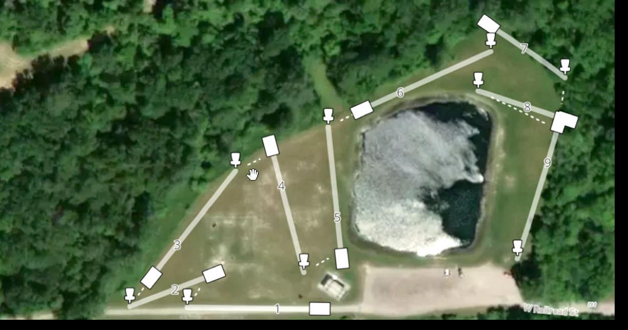 Proposed Garrett disc golf layout | | fwbusiness.com