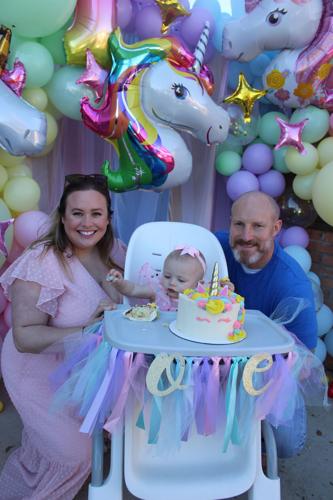 Seaside Scenes: Birthday girl arrives in Audi at unicorn-themed party ...