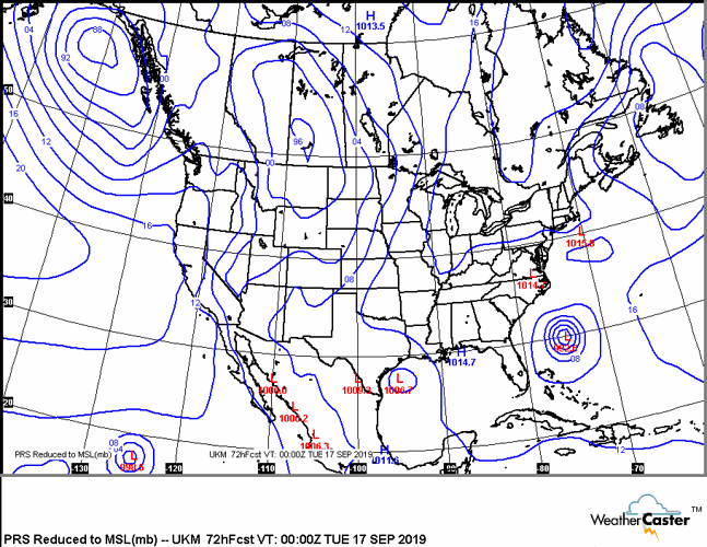 Upper-level low in Gulf of Mexico could bring heavy rain to the area ...