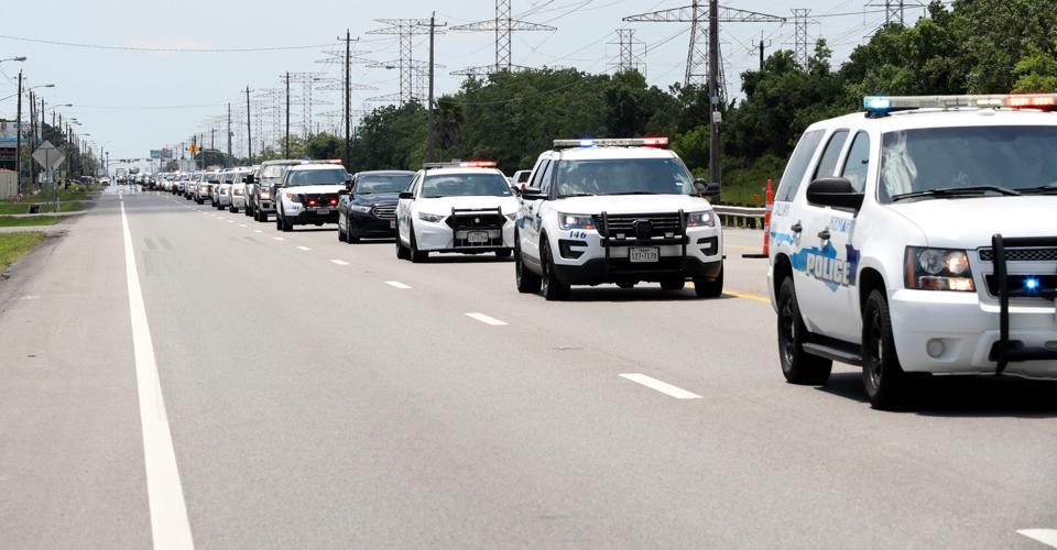 Photos: Kemah Police Chief Chris Reed Memorial and Procession | In ...