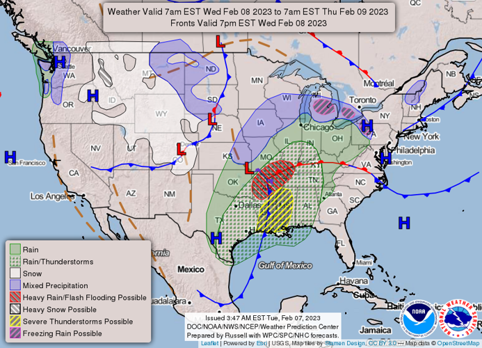 Slight chance of severe storms and a look at Mardi Gras weather ...