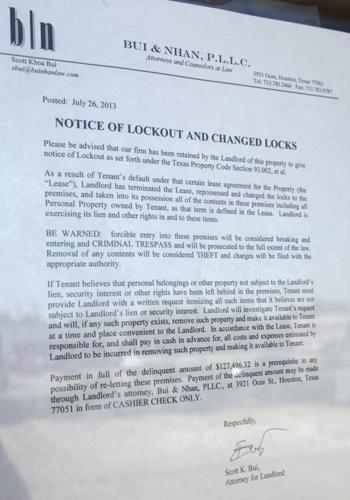Landlord lockout | Laura Elder's Buzz Blog | The Daily News