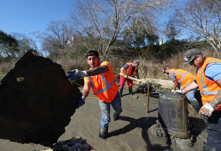 Volunteers work a Saturday morning creek clean up | Local News | The ...