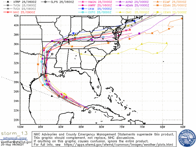 Models shift slightly west and Laura is projected to become a major ...