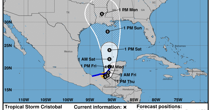 Tropical Storm Cristobal makes landfall in Mexico | Local News | The ...