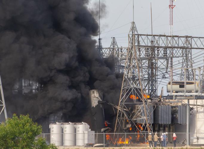 power substation explosion