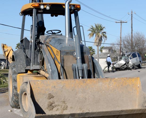 Two hospitalized after car crashes into backhoe | Local News | The ...