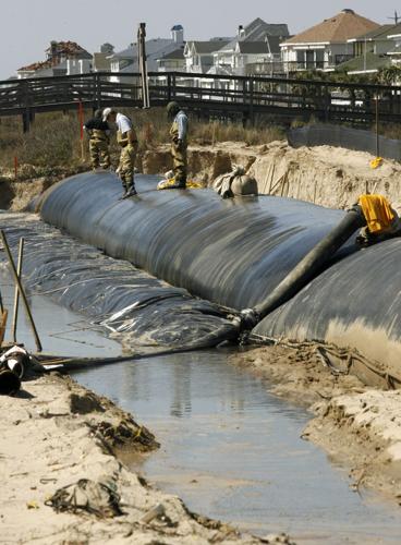 Galveston considers geotextile tubes to fight beach erosion | Local ...