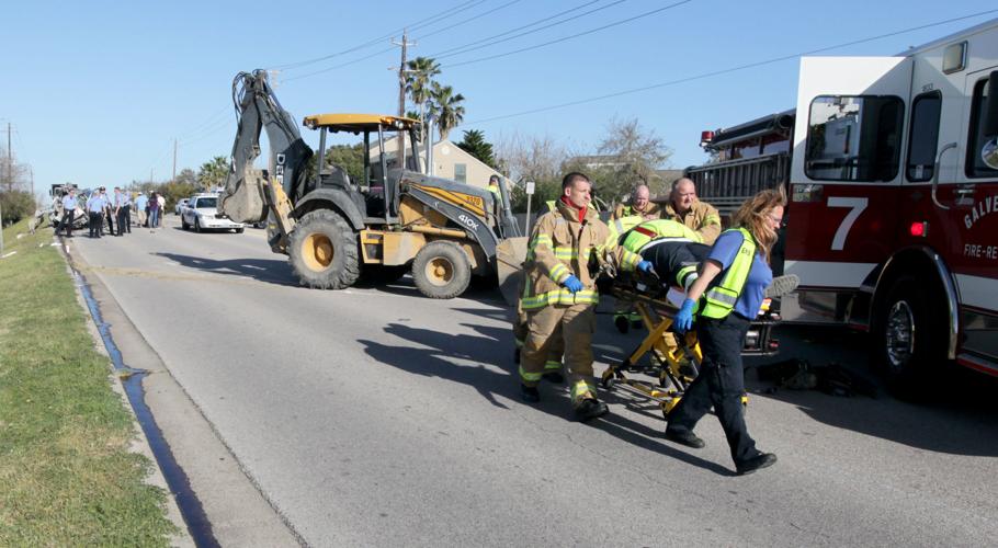 Two hospitalized after car crashes into backhoe | Local News | The ...