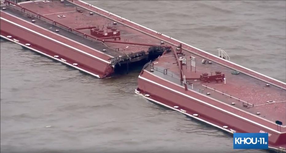 Two barges collide in Houston Ship Channel | Local News | The Daily News