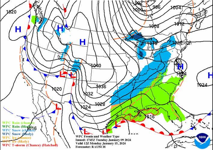 Double-barreled cold fronts may bring freeze early next week | Weather ...