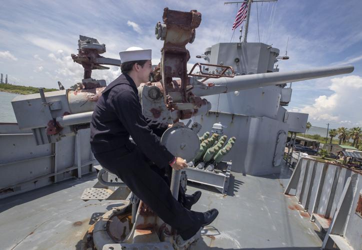 Battleship Texas arrives safe in Galveston drydock for major repairs ...