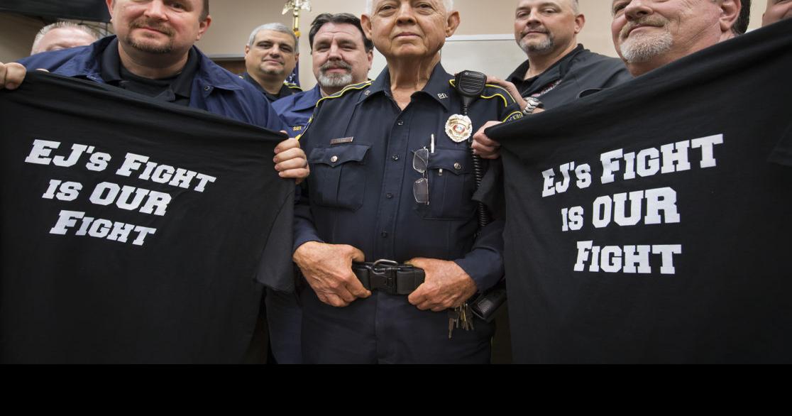 Dickinson police grow goatees in support of cancer-stricken officer ...