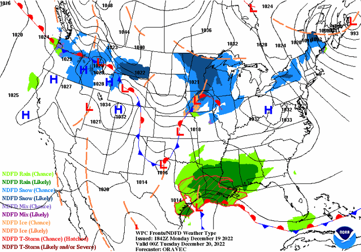 Hard freeze and strong winds likely as we move into the holiday weekend ...