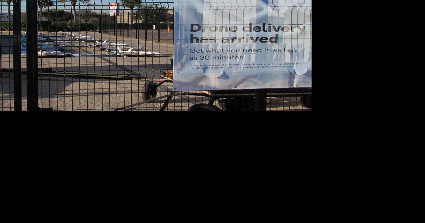 It’s like the moon landing': Drone deliveries take-off at Kemah Walmart ...