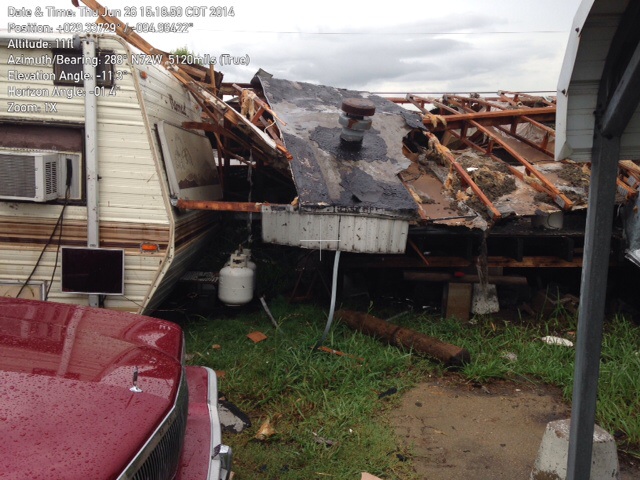 Mobile home damaged, large trailer flattened by storm | Local News ...