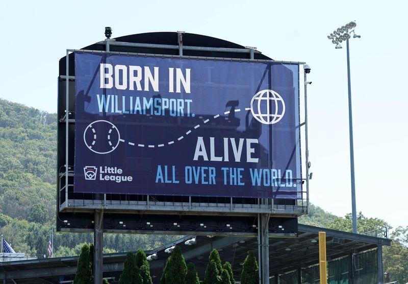 Signage at the Little League World Series Complex in South Williamsport ...