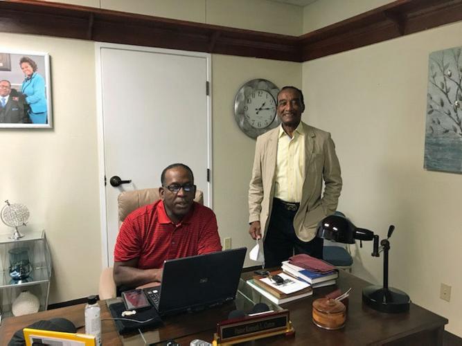 Rev. Kenneth L. Cotton leads Greater Barbours Chapel under COVID ...