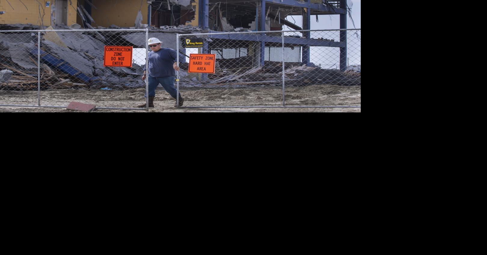 Demolition underway on Stewart Beach Pavilion in Galveston | Local News ...