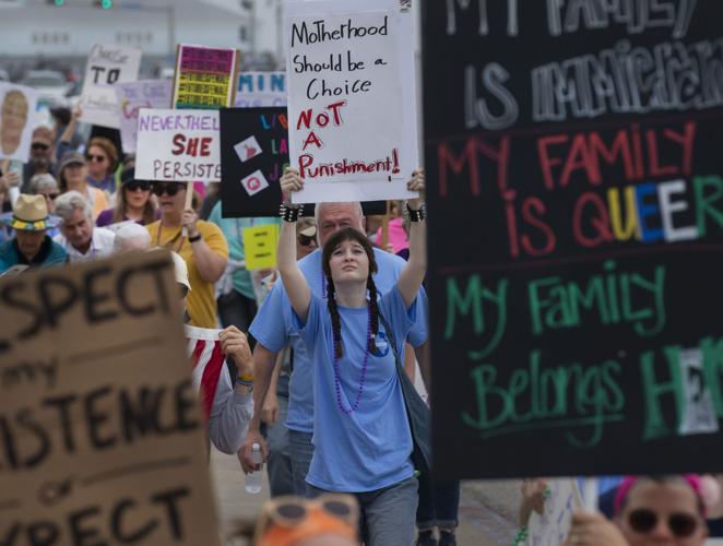 Unite & Resist Protest March draws large crowd to Galveston's seawall ...