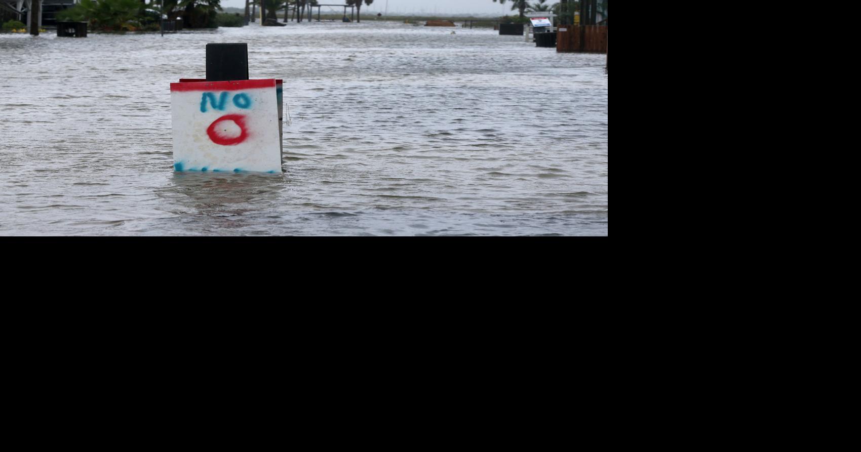 High tides from Beta floods streets, neighborhoods across Galveston ...