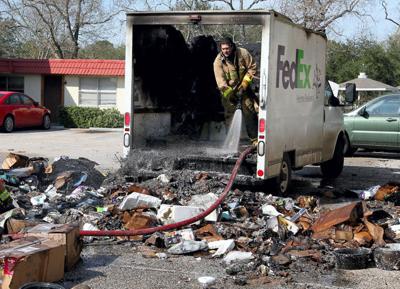 FedEx truck catches fire, contents a total loss | Local News | The ...
