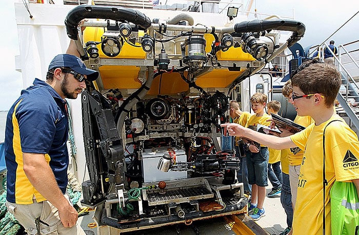 Aboard the E/V Nautilus: The docked ship in Galveston lets students to ...